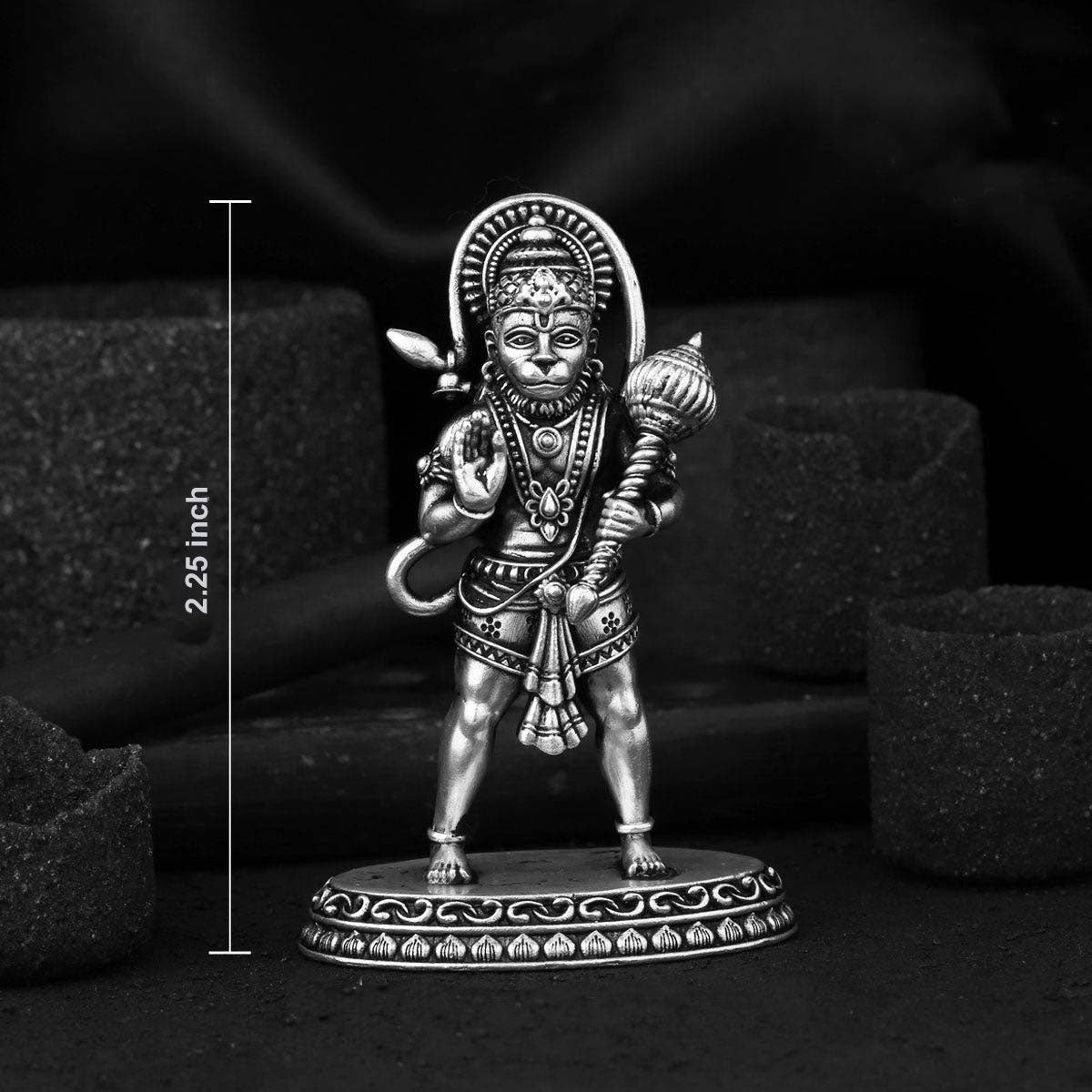 Buy Hanuman 2D Idol | 925 Pure Silver God Idols Online - Shobitam